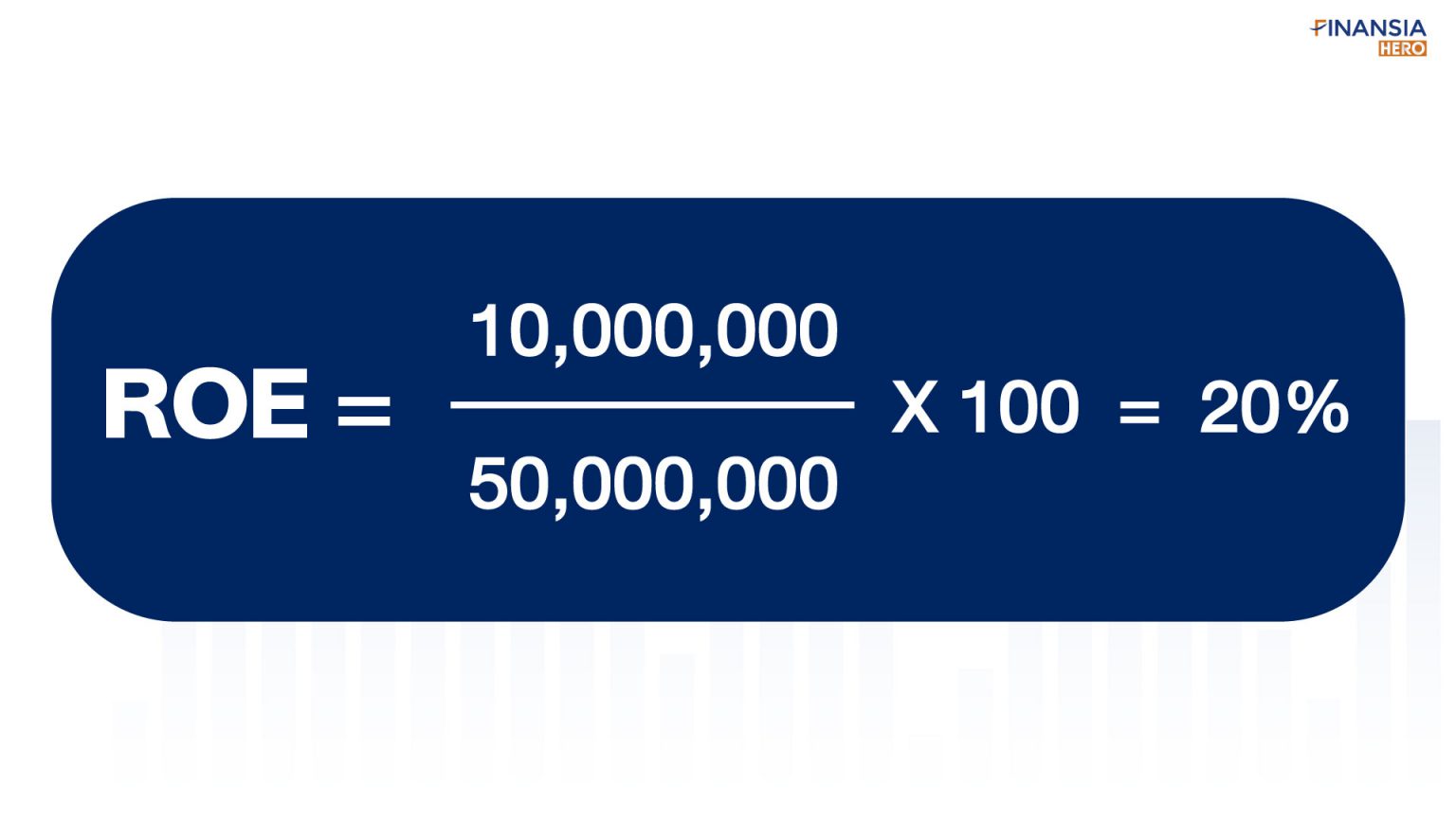 ตัวอย่างการคำนวณ ROE - Finansia HERO