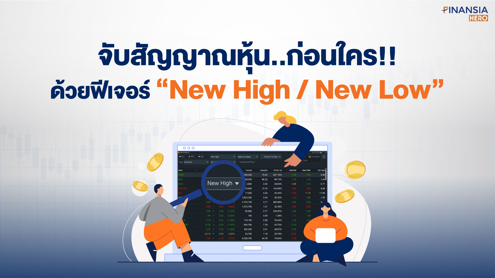 จับสัญญาณการเปลี่ยนแนวโน้มในตลาดหุ้นได้ก่อนใคร ด้วยฟีเจอร์ New High ...